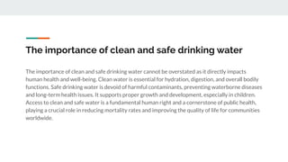 Ensuring safe drinking water | PPT