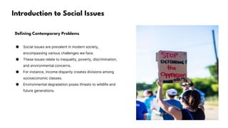Social Issues Project ideas for assignment | PPTX