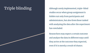 Types of Blinding in Clinical Research.. | PPTX