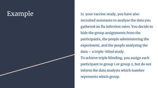 Types of Blinding in Clinical Research.. | PPTX