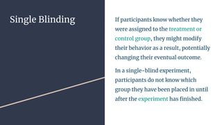 Types of Blinding in Clinical Research.. | PPTX