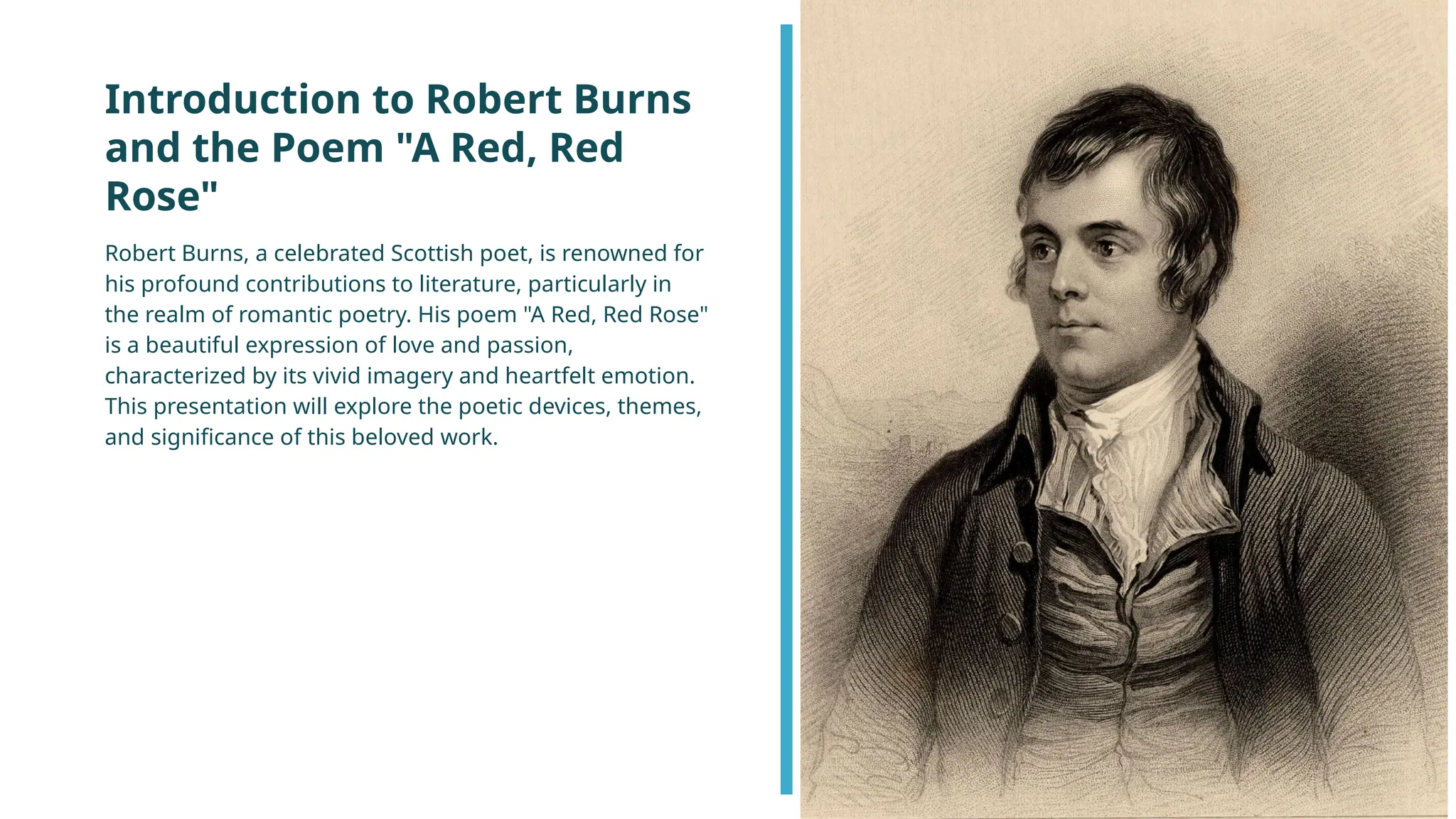 Critical Appreciation of Robert Burns's Poem - A Red, Red Rose.pptx