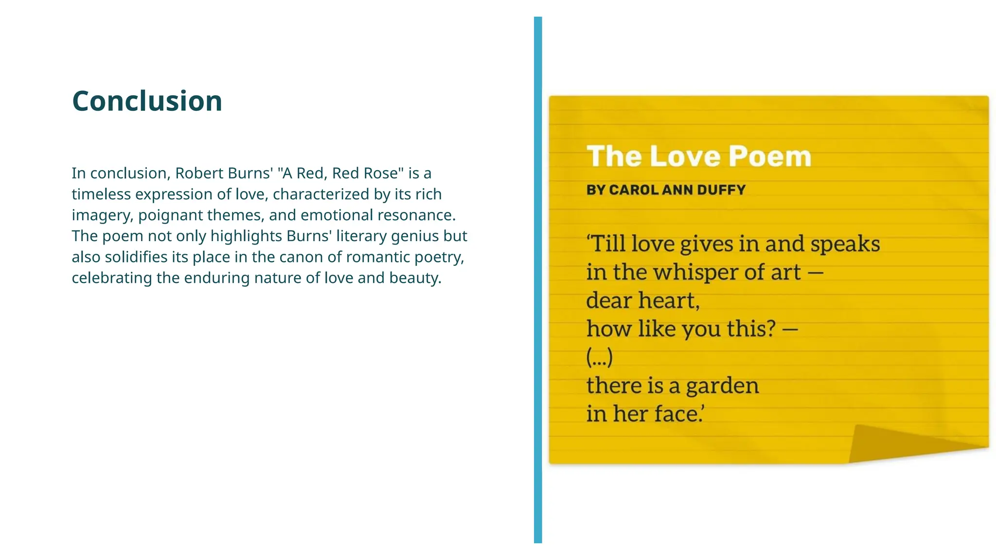 Critical Appreciation of Robert Burns's Poem - A Red, Red Rose.pptx ...