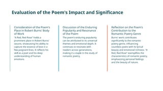 Critical Appreciation of Robert Burns's Poem - A Red, Red Rose.pptx