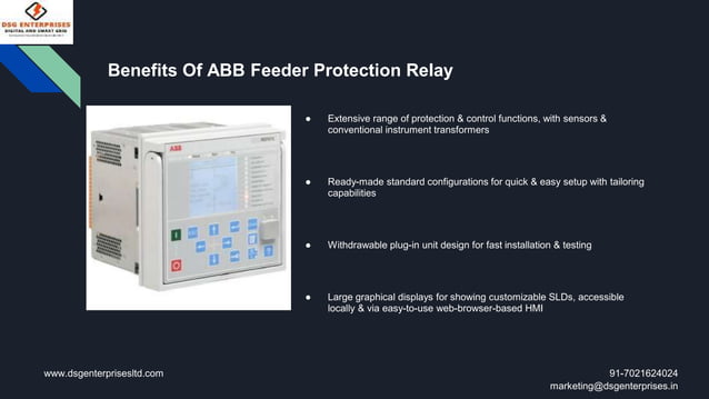 ABB Feeder Protection & Control REF615 IEC Numerical Relay | PPTX ...