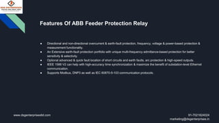 ABB Feeder Protection & Control REF615 IEC Numerical Relay | PPTX