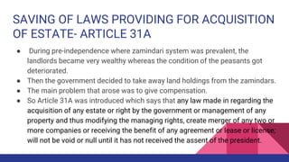 Article 31-A to 31-C | PPTX