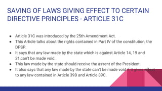 Article 31-A to 31-C | PPTX