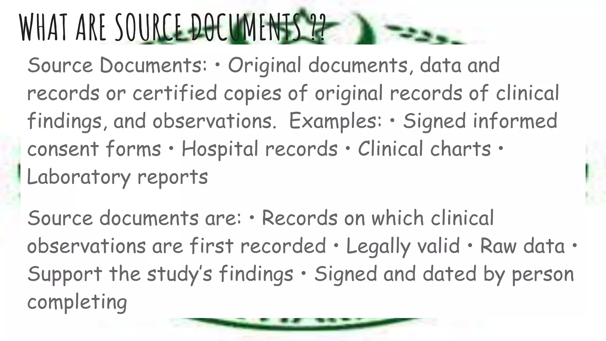 CLINICAL TRIAL DOCUMENTS | PPTX