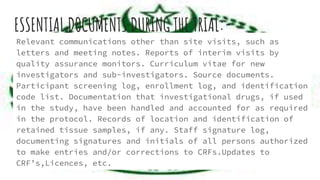CLINICAL TRIAL DOCUMENTS | PPTX