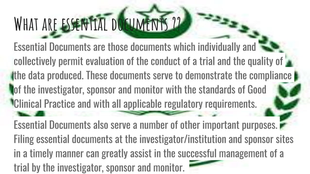 CLINICAL TRIAL DOCUMENTS | PPTX | Medical Tests | Medical Health