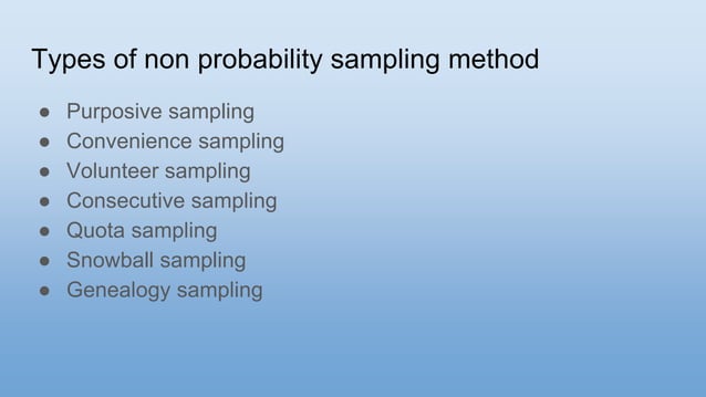 Non probability sampling process | PPT