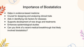 Introduction to Basic Biostatistics (Biostats) | PPTX