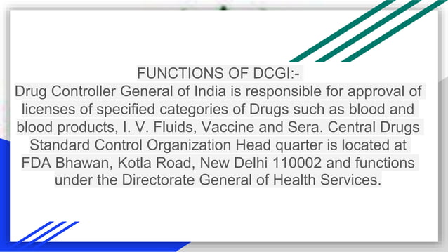CENTRAL TESTING LABORATORIES IN INDIA | PPTX | Pharmaceutical Industry ...