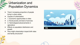 Understanding POPULATION DYNAMICS: Factors and impacts | PPTX