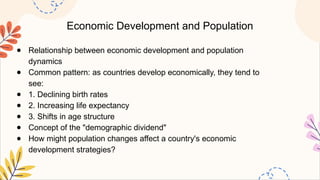 Understanding POPULATION DYNAMICS: Factors and impacts | PPTX