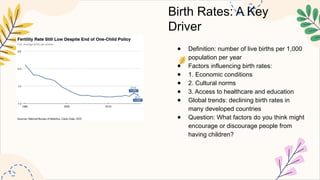 Understanding POPULATION DYNAMICS: Factors and impacts | PPTX