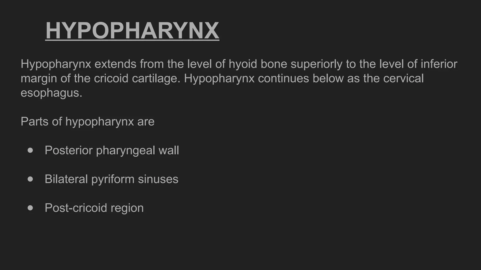 larynx and hypopharynx radiology anatomy | PPTX