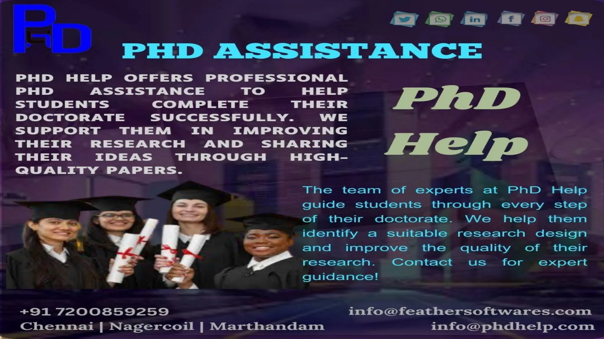 PhD Assistance | phd admission at marthandam | PDF | Postgraduate Education | College Education