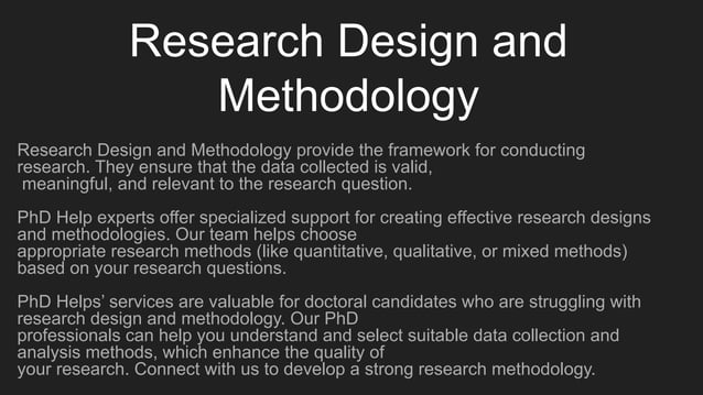 Research Design and Methodology | creating effective research designs ...