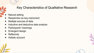 Qualitative research methods/ Qualitative research | PPT
