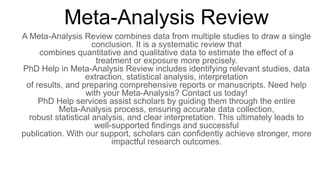 "Comprehensive Meta-Analysis Review: Insights and Findings" | PPT