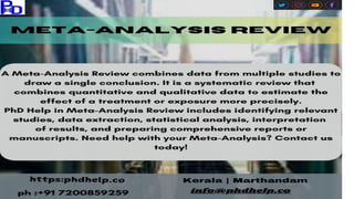 "Comprehensive Meta-Analysis Review: Insights and Findings" | PPT