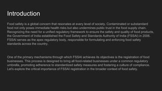 The importance of FSSAI Registration | PPTX