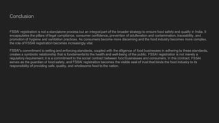 The importance of FSSAI Registration | PPTX