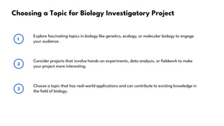Biology Investigatory Project Guide & Tips | PPTX | Biological Sciences ...