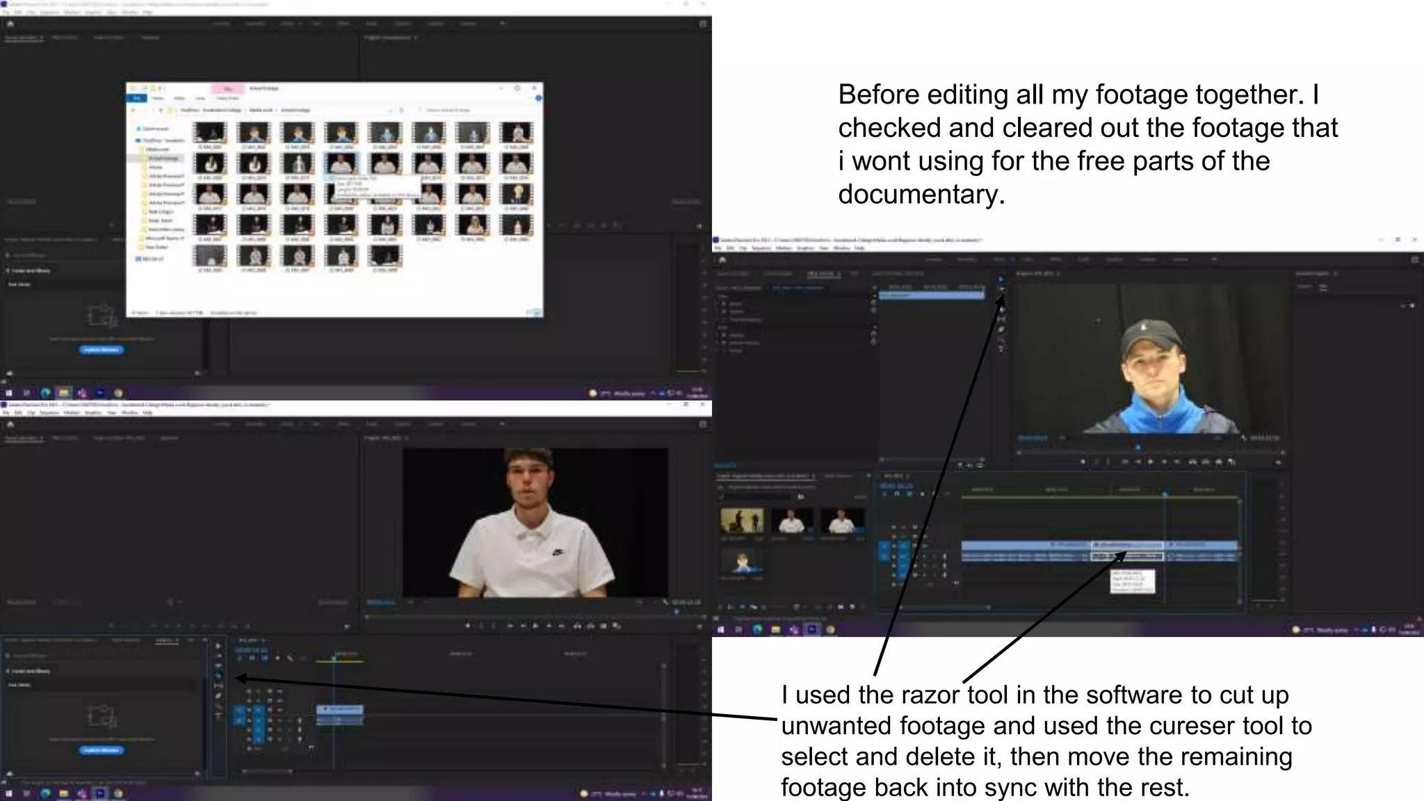 Final footage edits | PPT