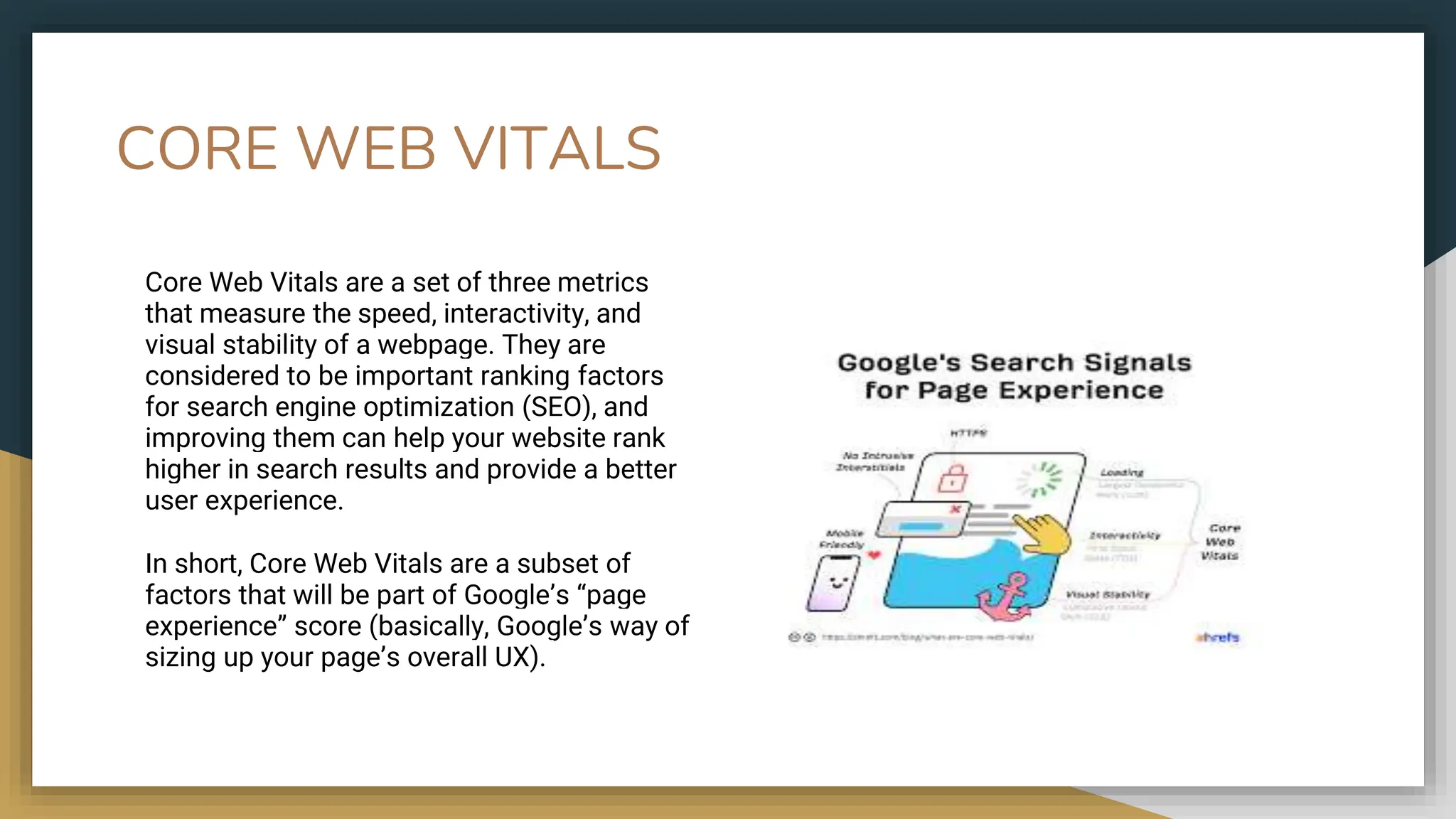 core web vitals in search engine optimization. | PPTX