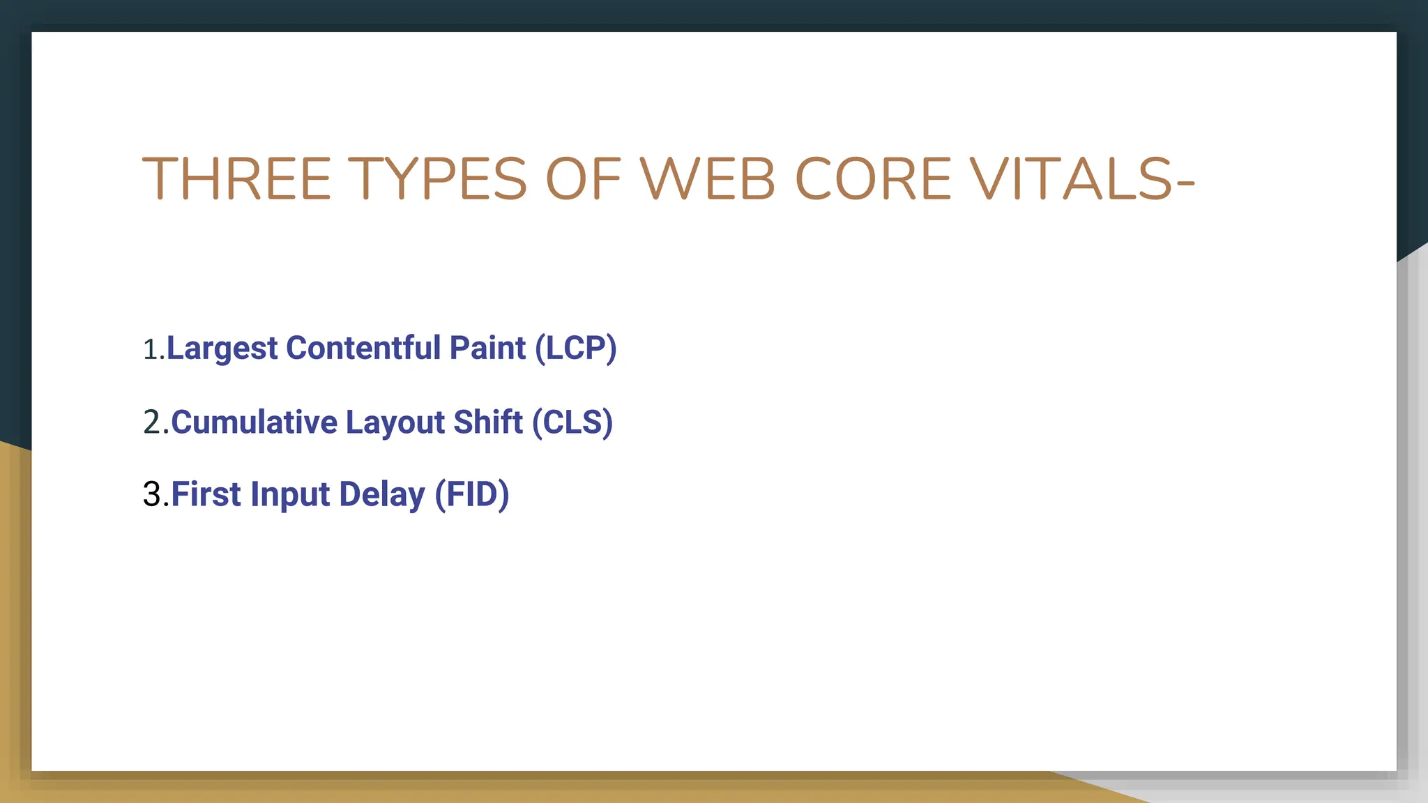 core web vitals in search engine optimization. | PPTX