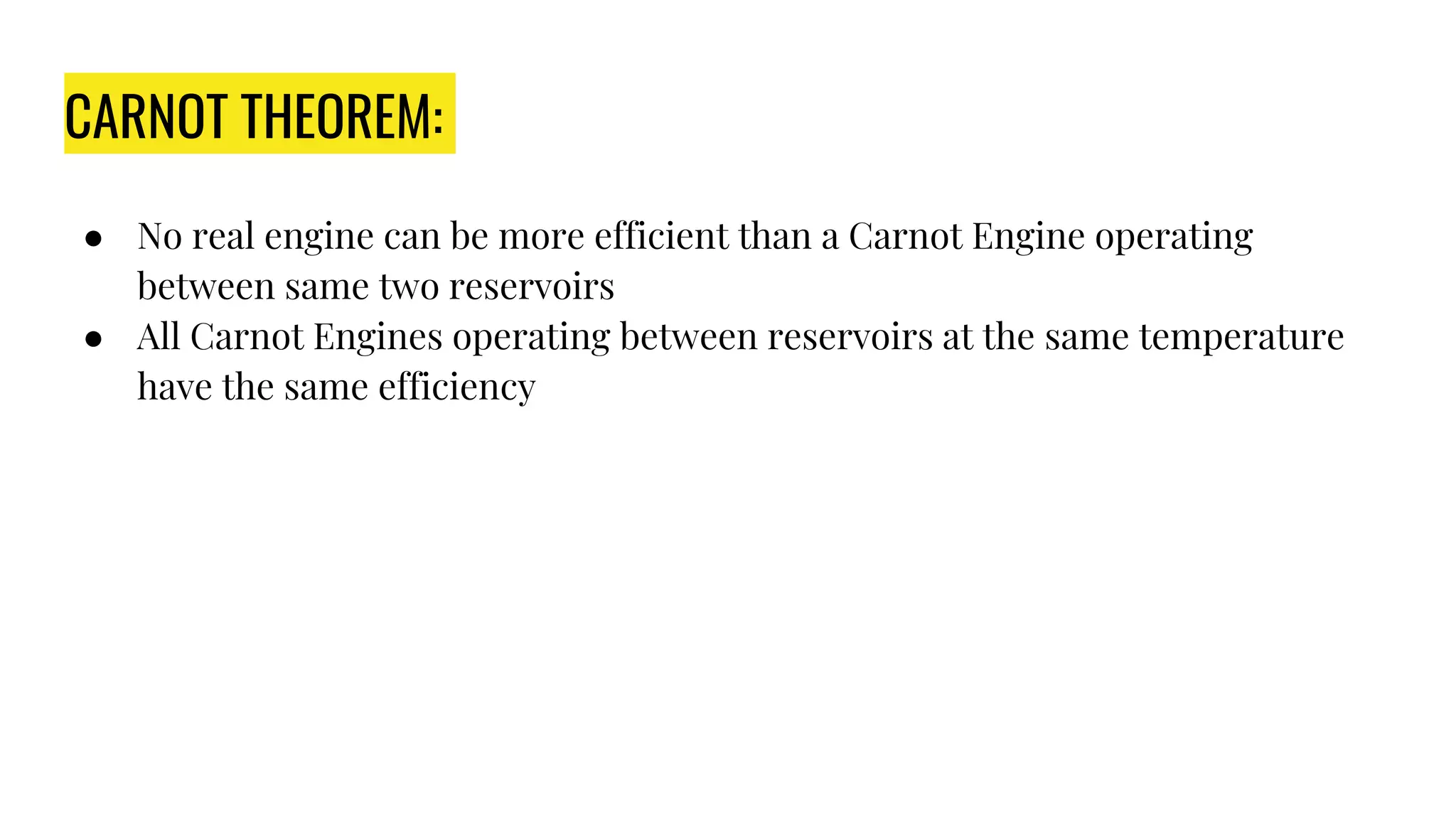 carnot engine and theorem | PPTX
