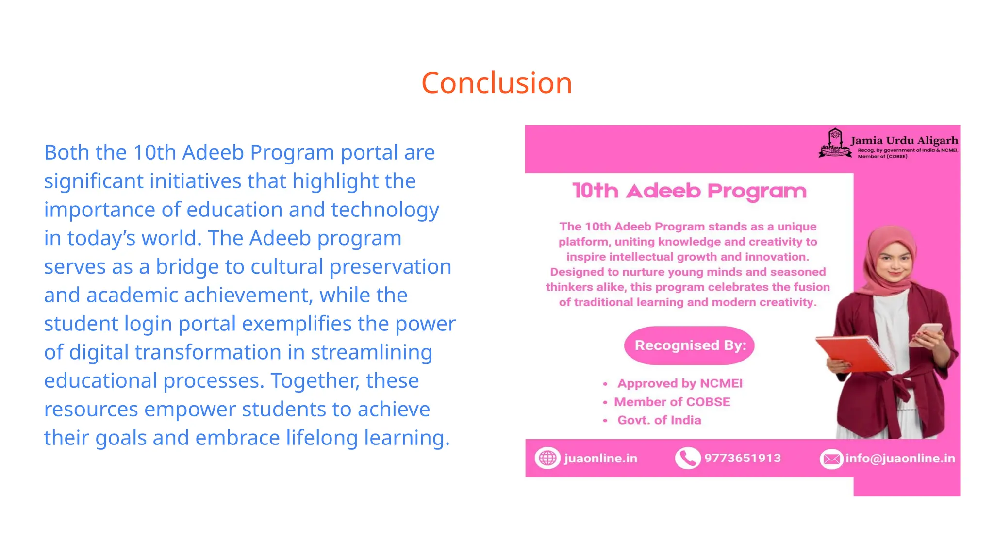 10th Adeeb Program: Your Gateway to Advanced Learning and Creativity | PPTX