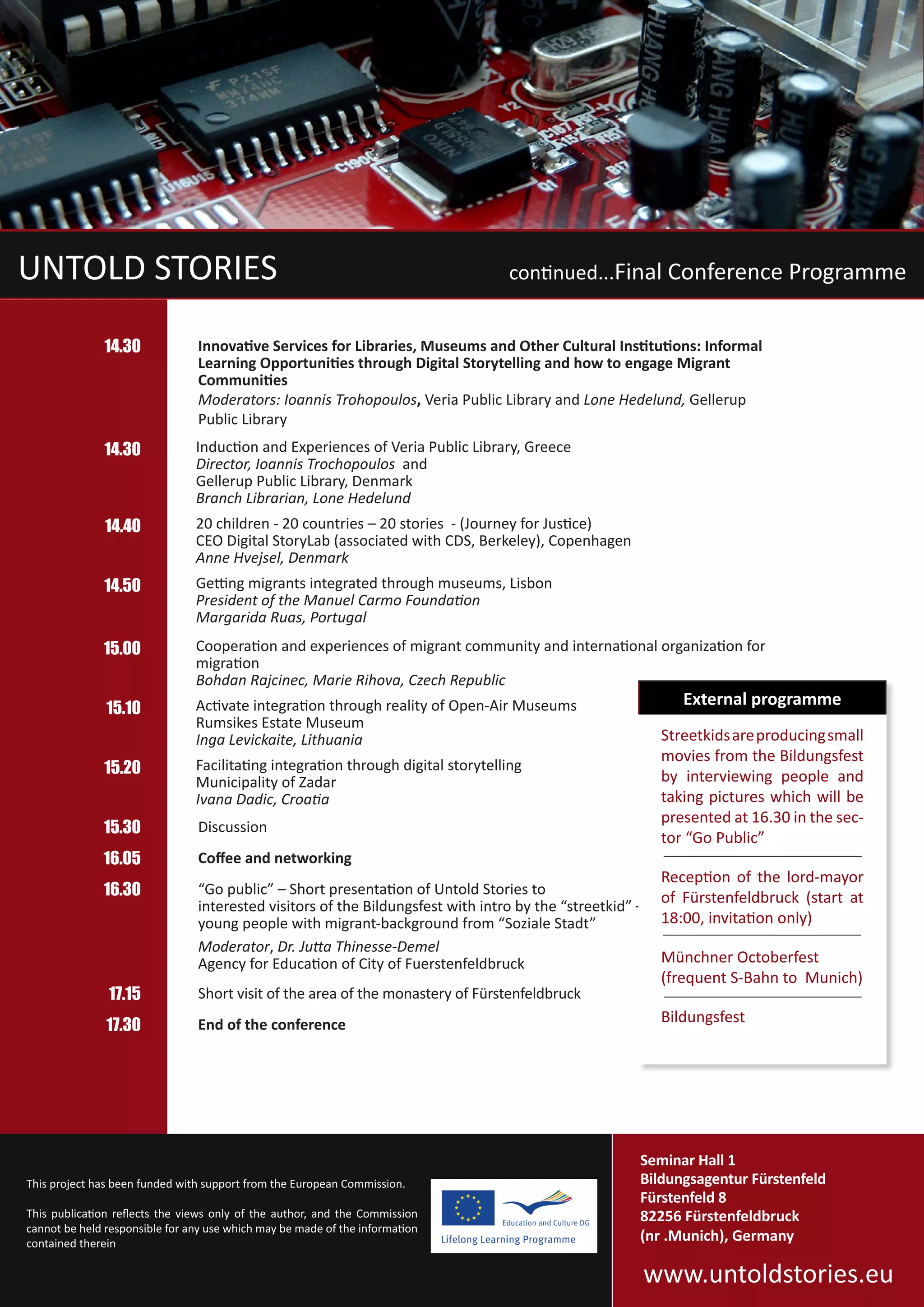 Untold Stories: Digital Stories, Final Conferece | PDF