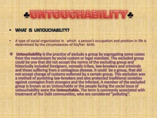 Untouchability | PPTX
