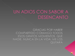 UN TRISTE ADIOS | PPT