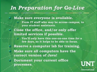 Sunapsis Implementation at UNT | PDF