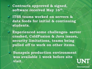 Sunapsis Implementation at UNT | PDF