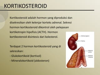 HORMON DAN OBAT KORTIKOSTEROID (FARMAKOLOGI) | PPTX