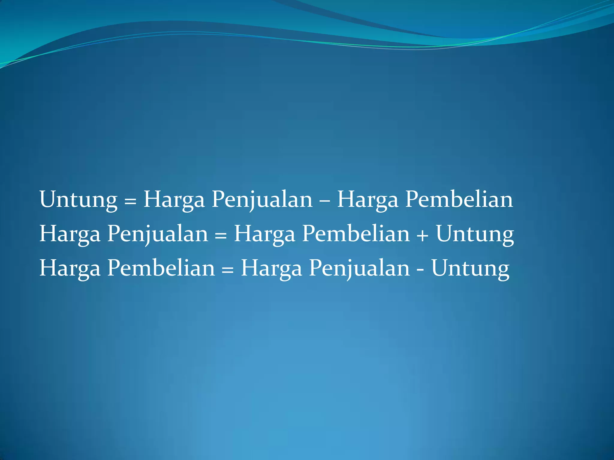 Untung dan rugi | PPTX