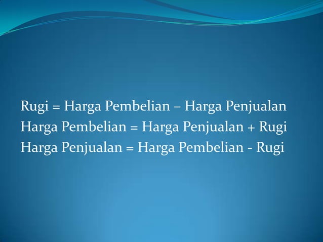 Untung dan rugi | PPTX