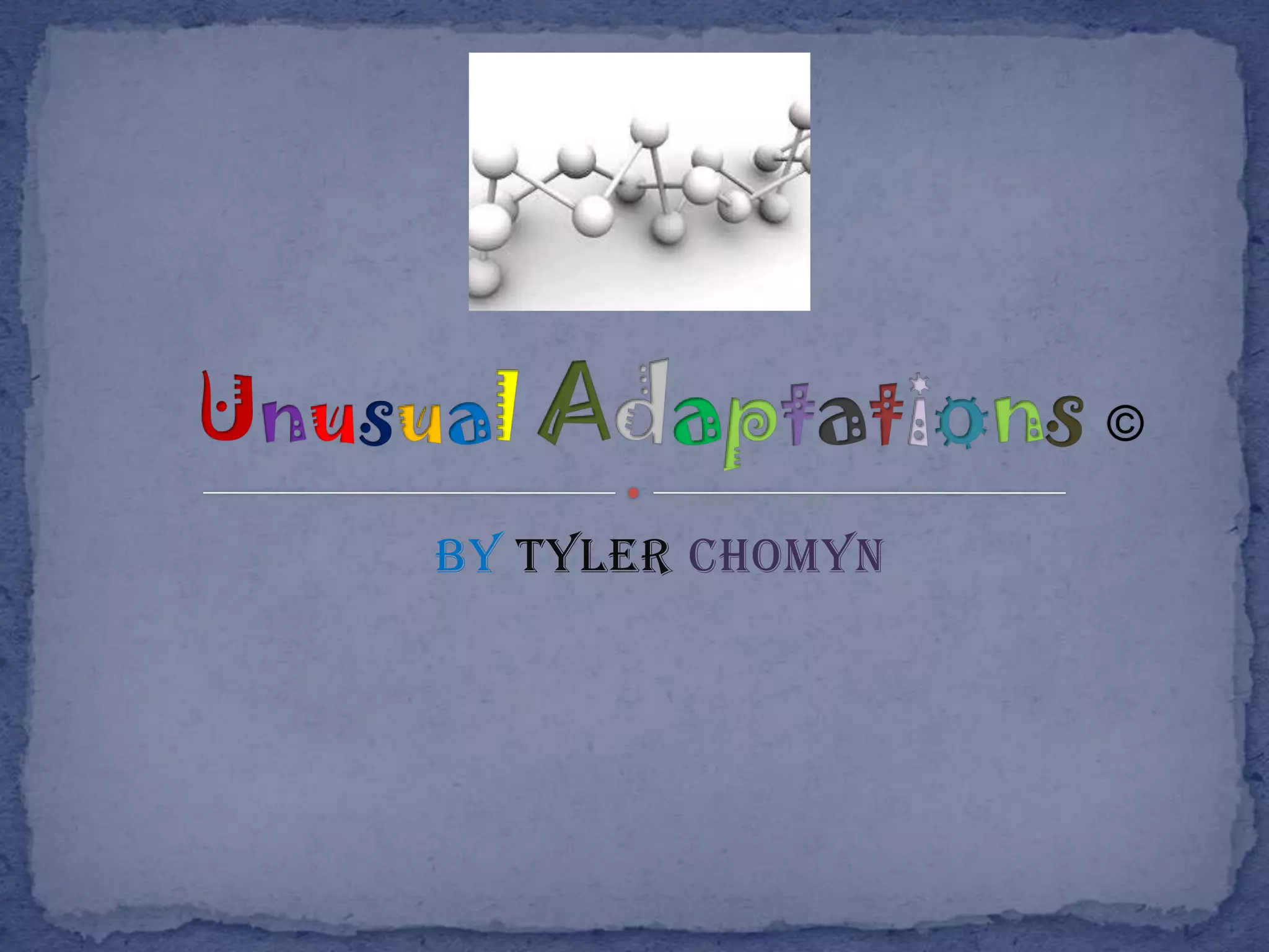 Unusual adaptations | PPTX