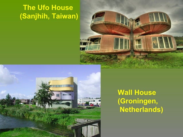 Unusual houses compare contrast | PPT