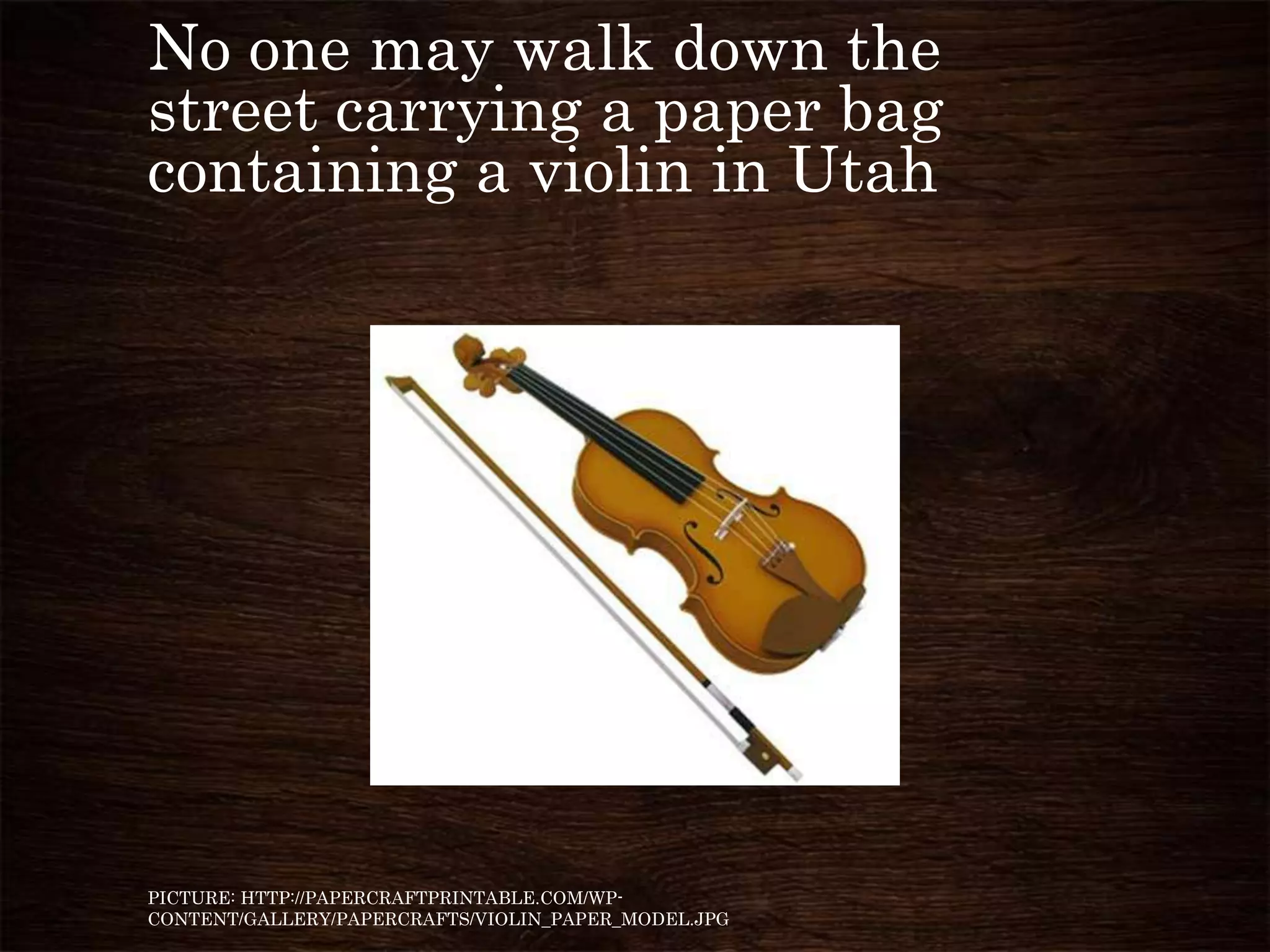 Unusual laws in the u | PPTX