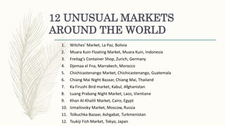 Unusual markets | PPTX