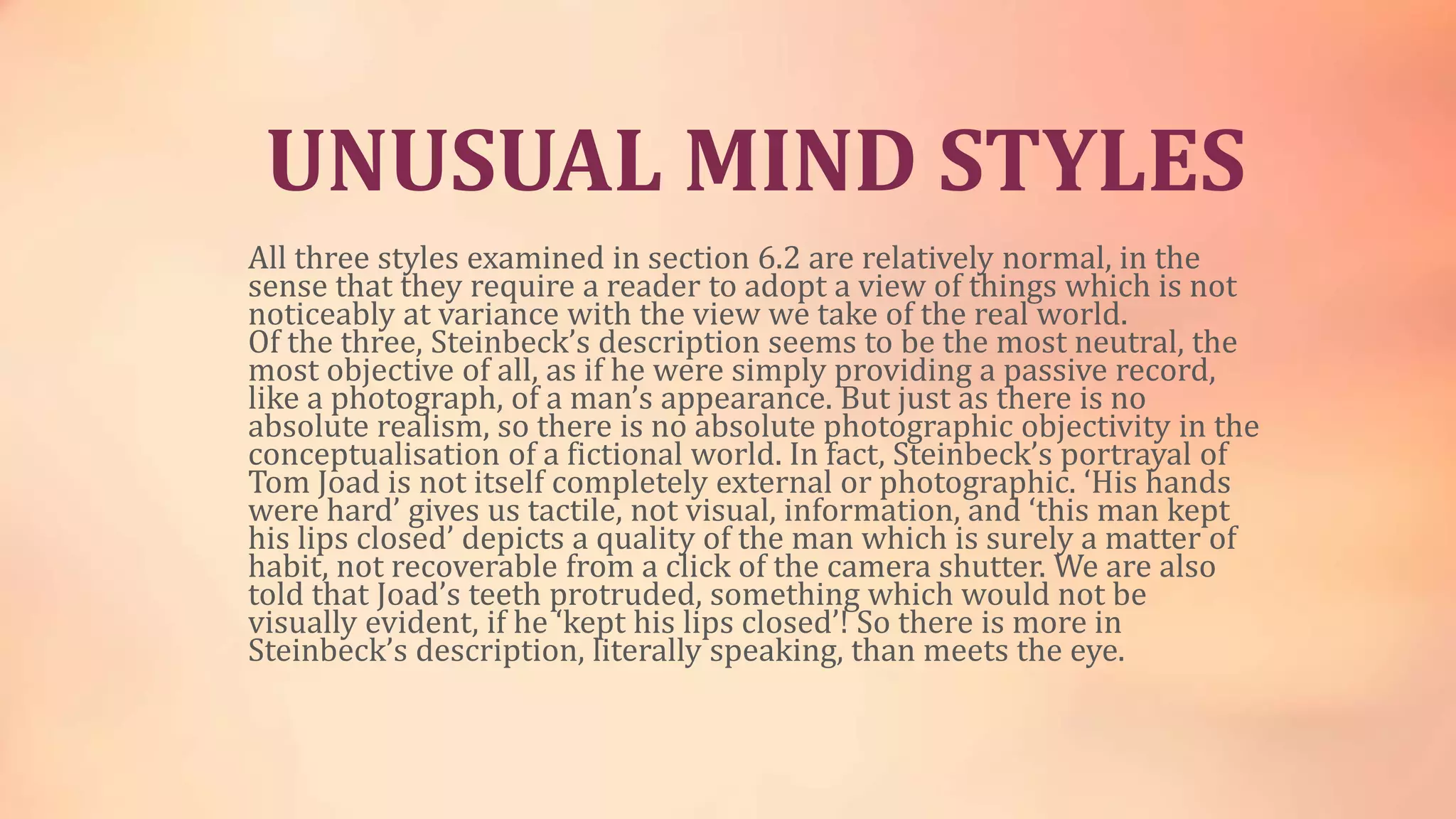 Unusual mind styles in Linguistics | PPT