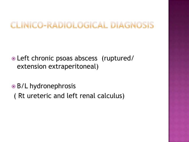 Unusual presentation of psoas abscess _a case | PPTX | Digestive ...