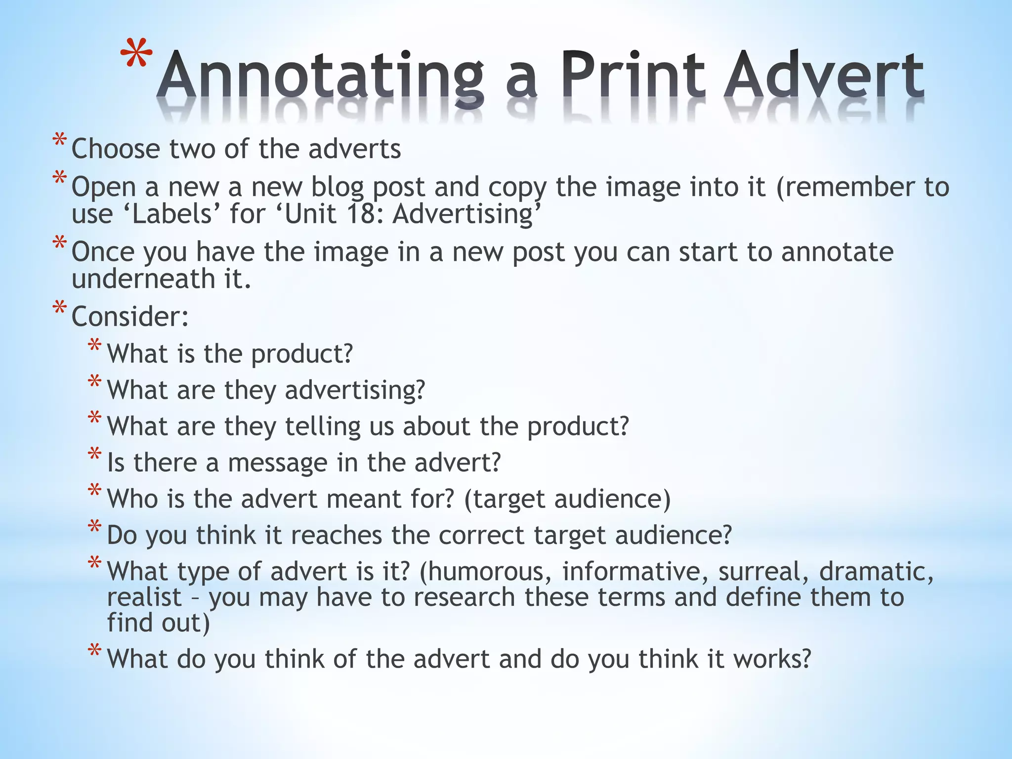 Unusual print ads annotation jordan | PPT